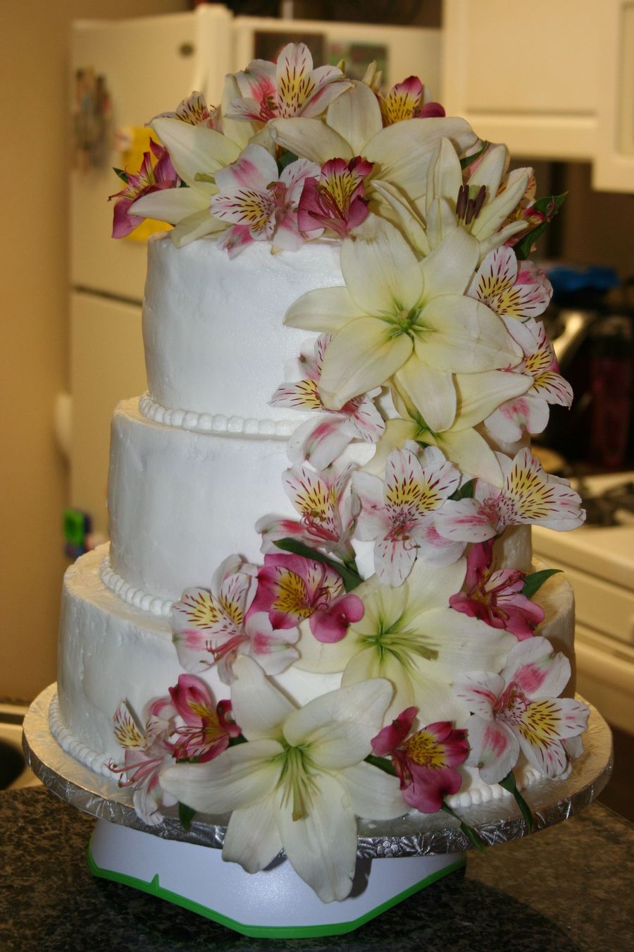 The First Wedding Cake I Ever Made. - CakeCentral.com