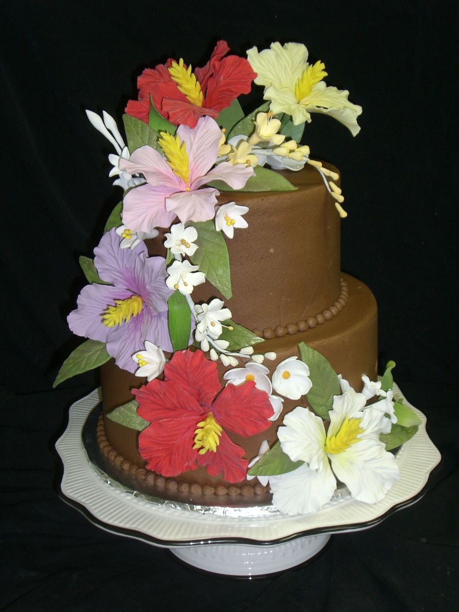 Hibiscus Cake - CakeCentral.com