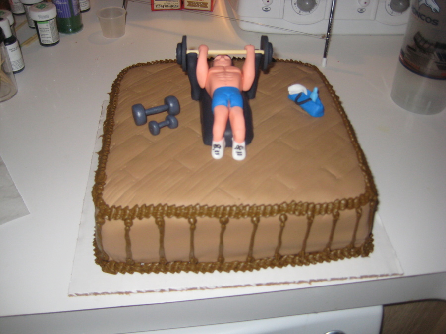 Work Out Gym Cake - CakeCentral.com