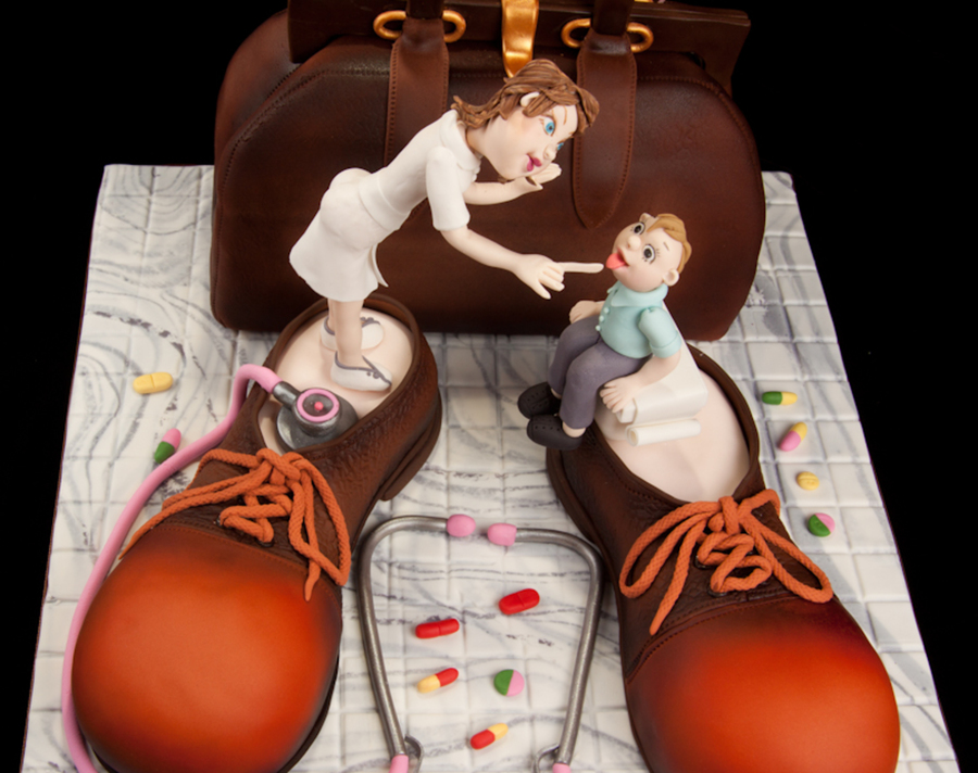 Medical School Graduation Cake - CakeCentral.com