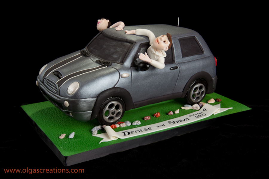 Mini Cooper S Car For Grooms Cake - CakeCentral.com