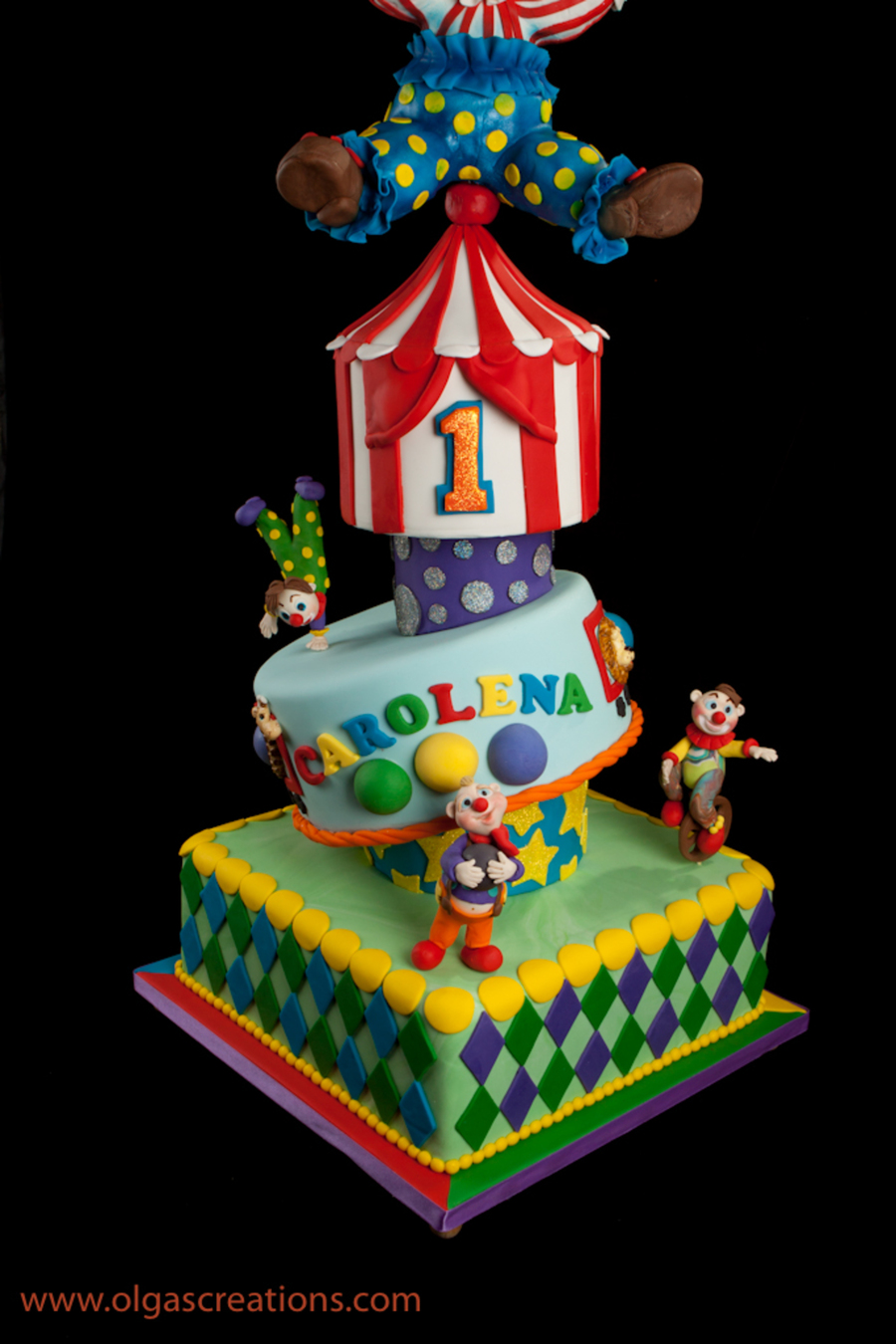 Big Top Circus 1St Birthday Cake - CakeCentral.com