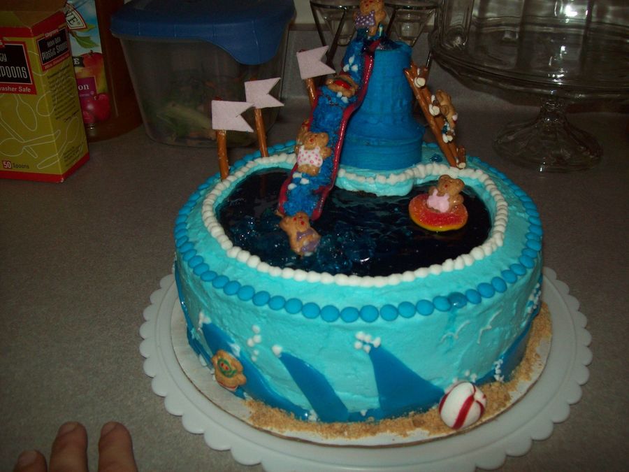 Pool Birthday Cake - CakeCentral.com