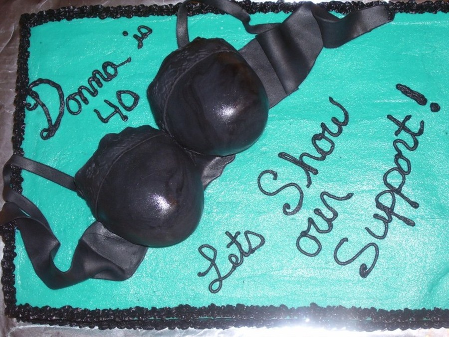 40 Bra Support Cake - CakeCentral.com