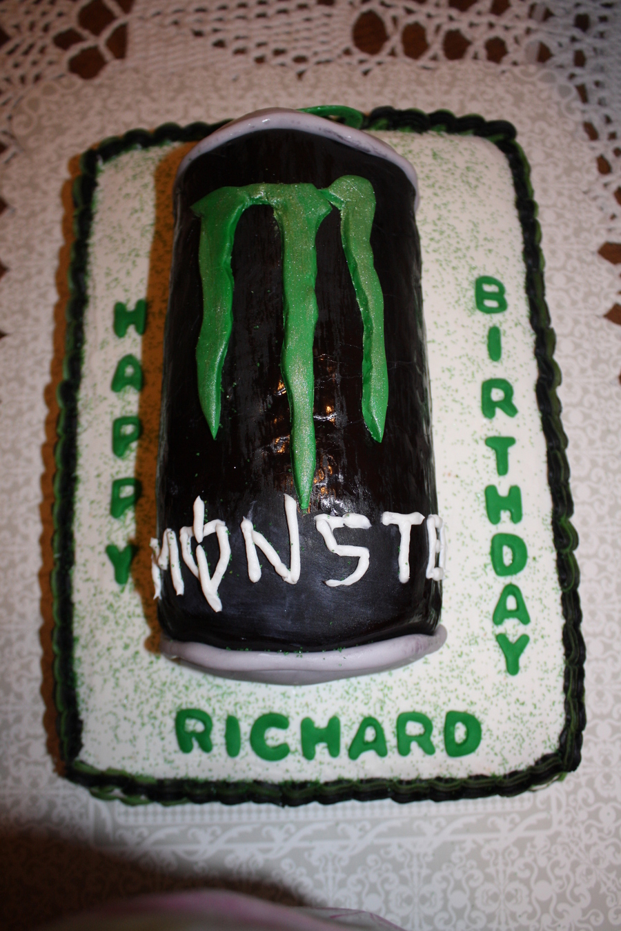 Monster Energy Cake - CakeCentral.com