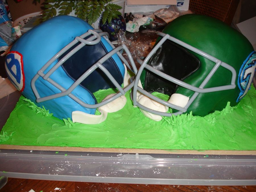 Football Helmet Cakes - CakeCentral.com