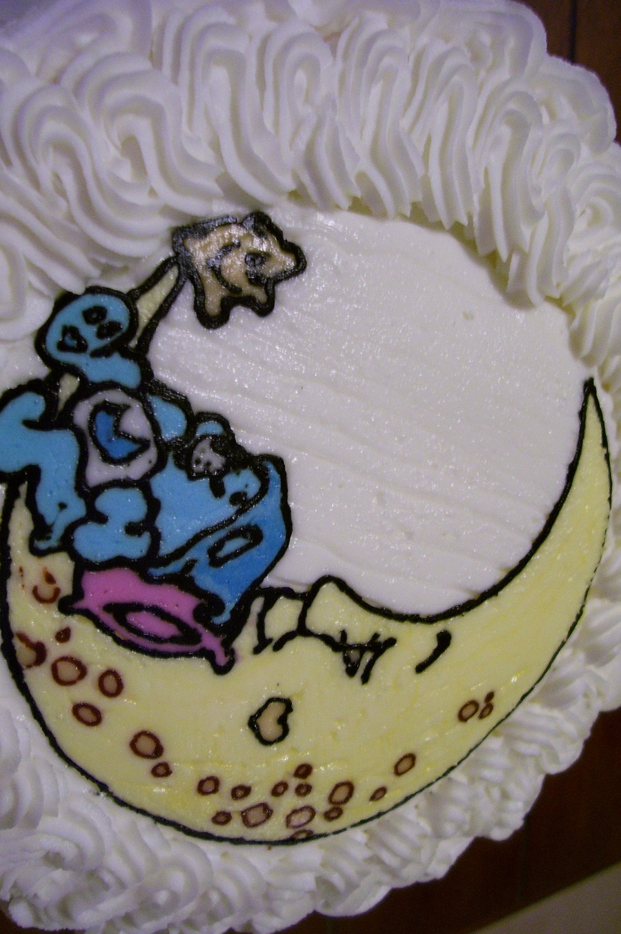 Care Bears Bedtime Bear Crescent Moon Cake - CakeCentral.com