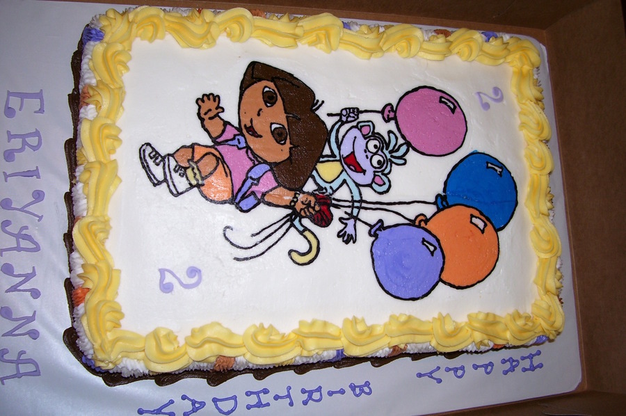 Dora The Explorer & Boots - CakeCentral.com