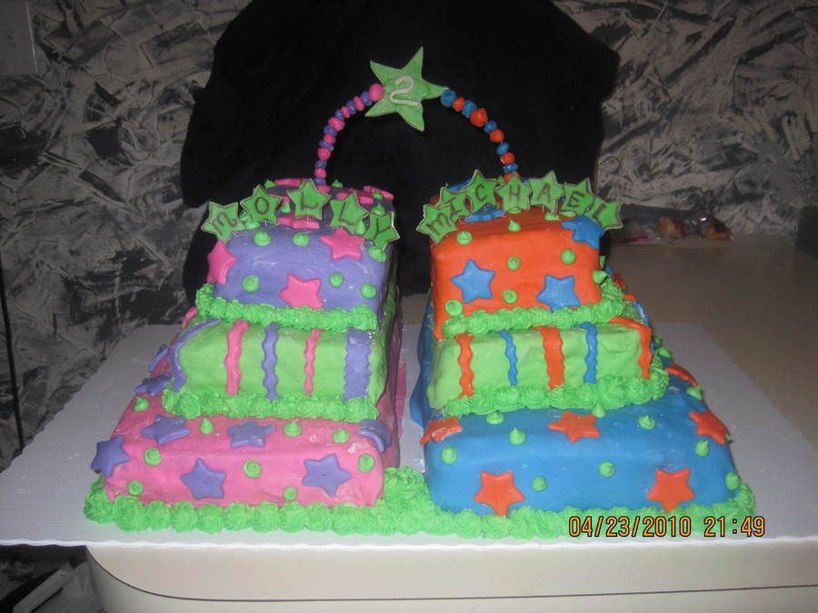 Twin Boy And Girl - CakeCentral.com