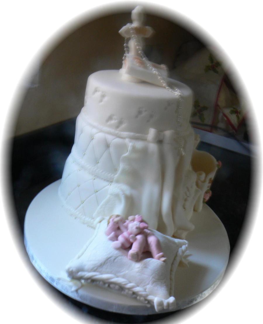 Imogen's Christening Cake - CakeCentral.com