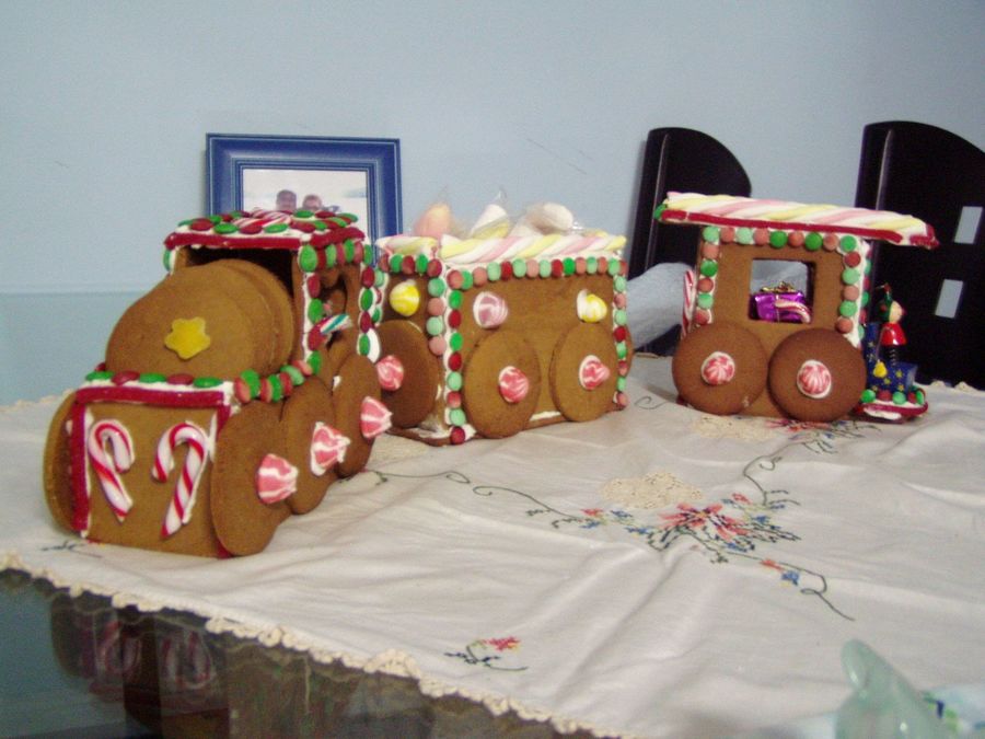 Gingerbread Train - CakeCentral.com
