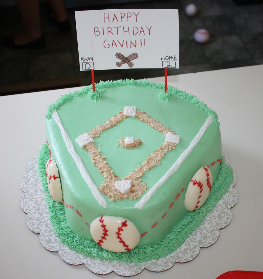 Baseball Field Cake - CakeCentral.com