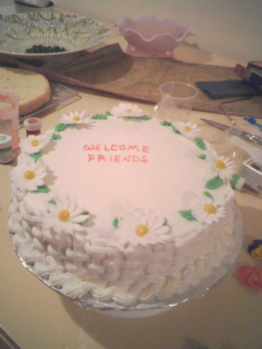 "welcome"cake - CakeCentral.com