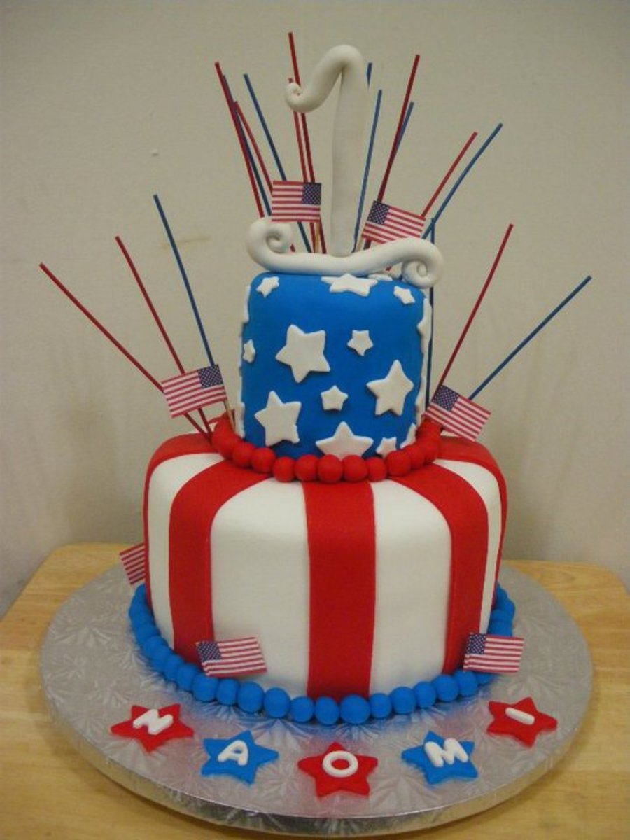 4Th Of July-Themed 1St Birthday Cake - CakeCentral.com