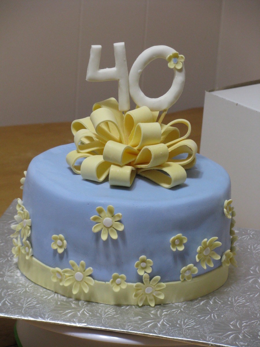 40Th Birthday Cake - CakeCentral.com