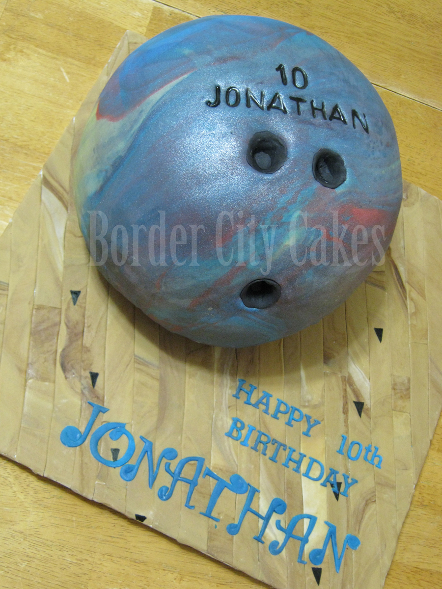 Bowling Ball Cake - CakeCentral.com