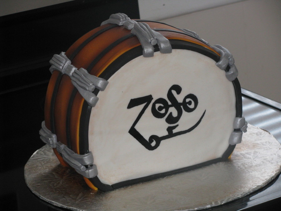 Led Zeppelin Drum Cake - CakeCentral.com
