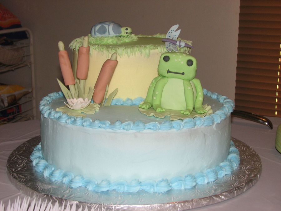 Frog Baby Shower - CakeCentral.com