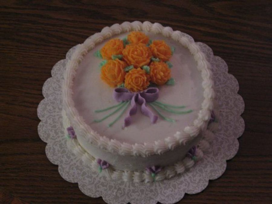 Wilton Course 1, Final Cake - CakeCentral.com