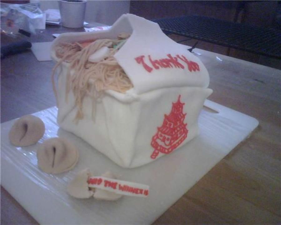 Chinese Take Out Cake - CakeCentral.com
