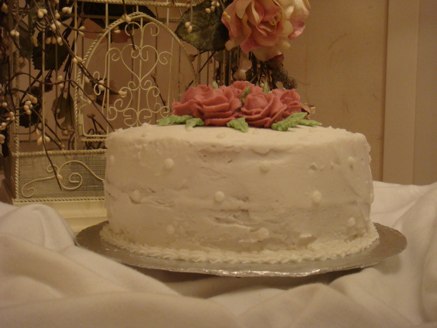 Third Cake With First Time Roses - CakeCentral.com