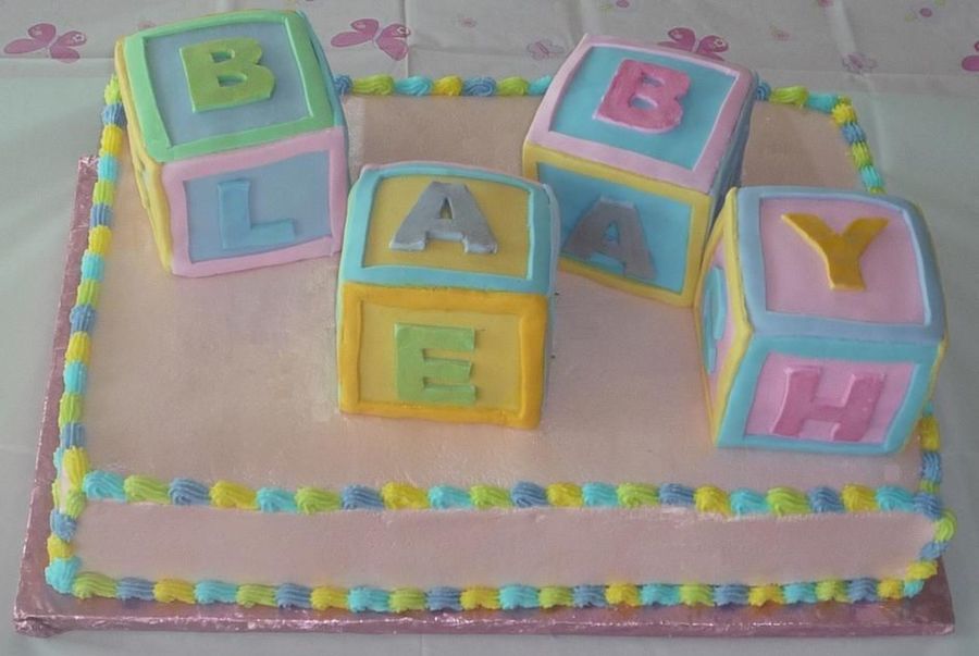 Baby Blocks Cake - CakeCentral.com