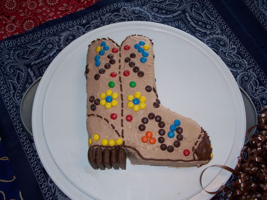 Cowboy Boot Cake - CakeCentral.com