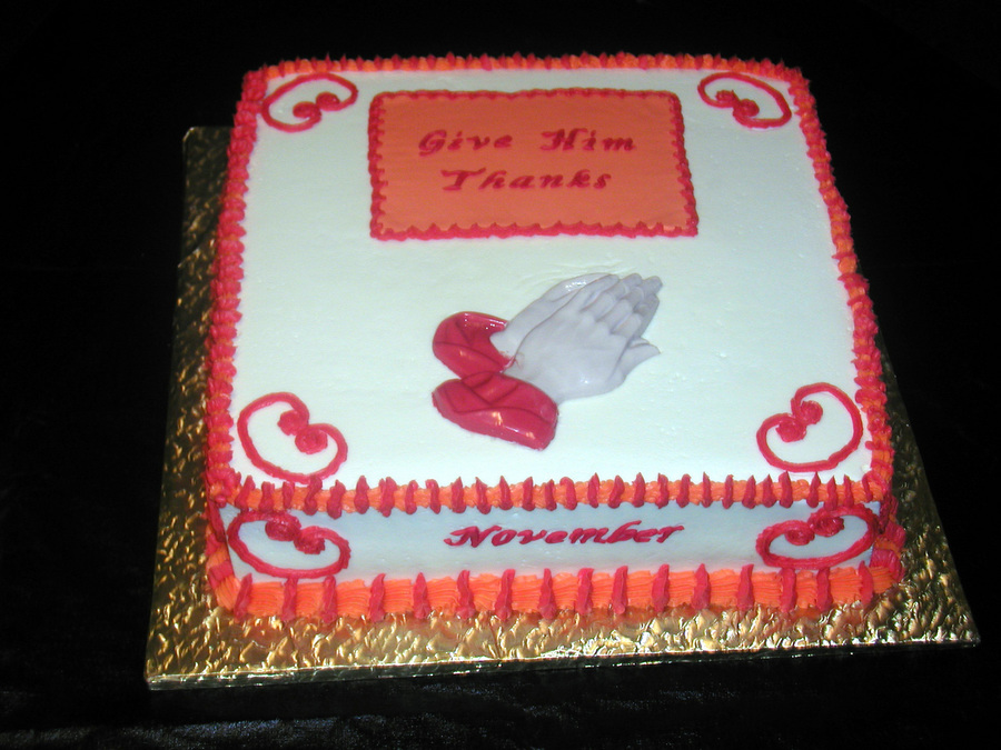 Thanksgiving Praying Hands - CakeCentral.com