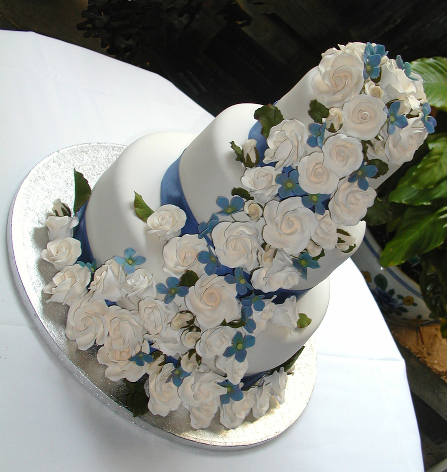 Gabriel Wedding Cake - CakeCentral.com