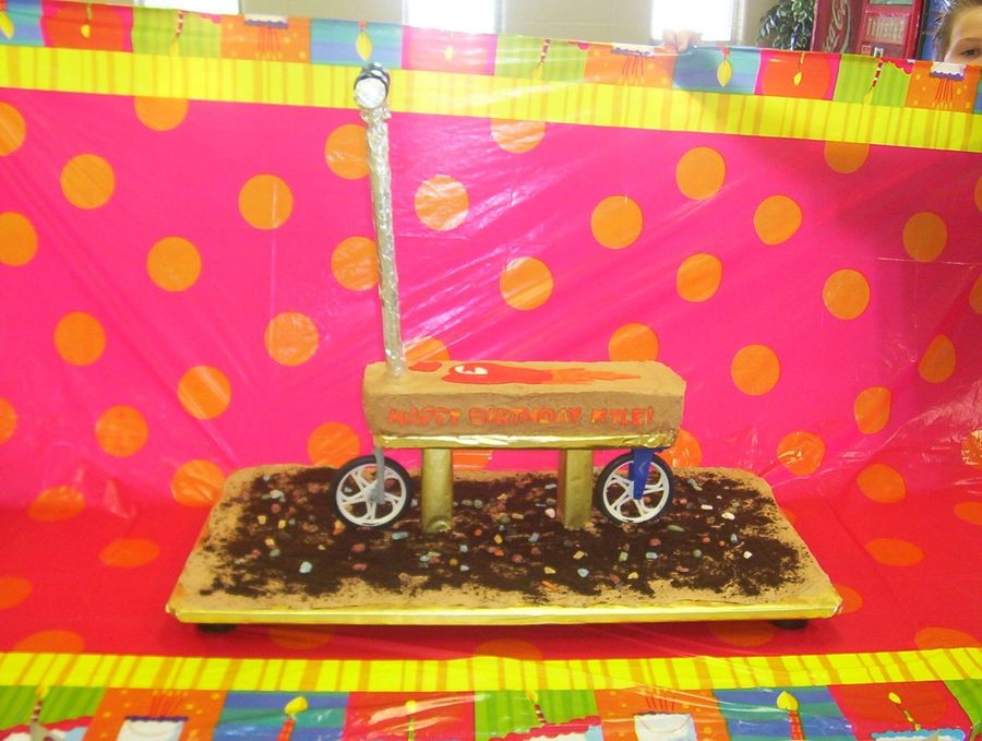 Scooter Cake (3D) - CakeCentral.com
