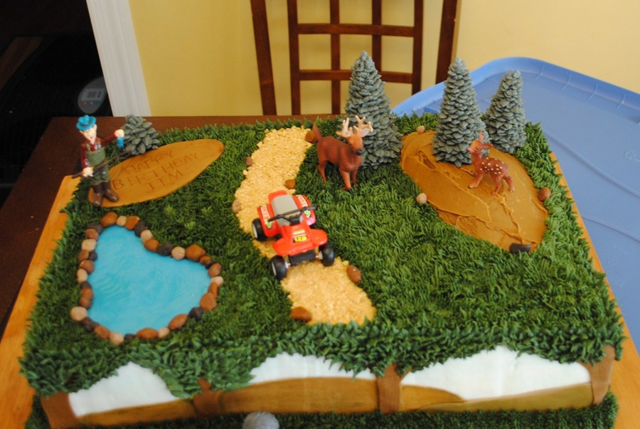 Outdoor Birthday Cake - CakeCentral.com