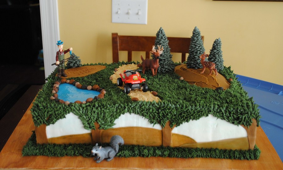 Outdoor Birthday Cake - CakeCentral.com