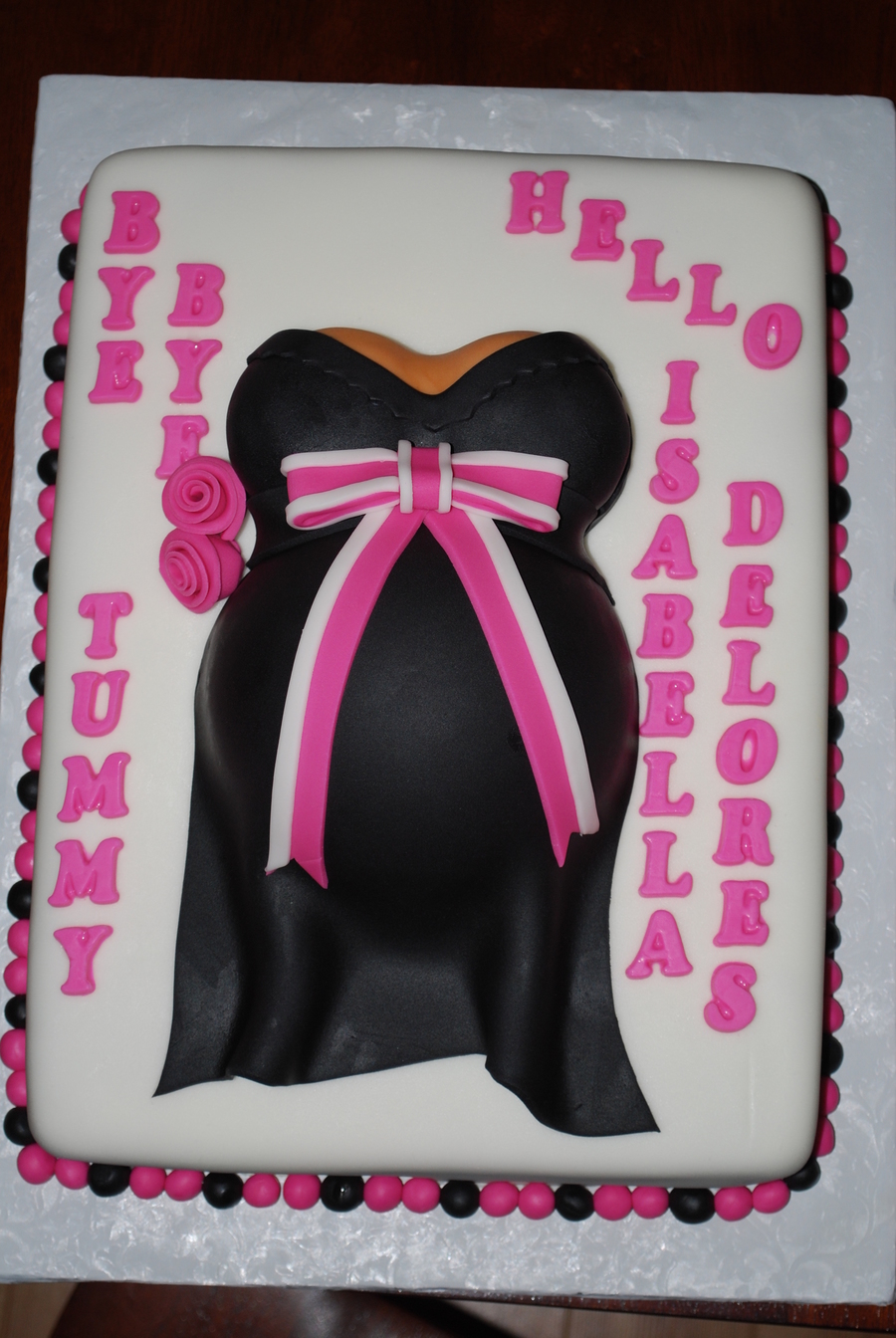 Pregnant Belly Cake - CakeCentral.com