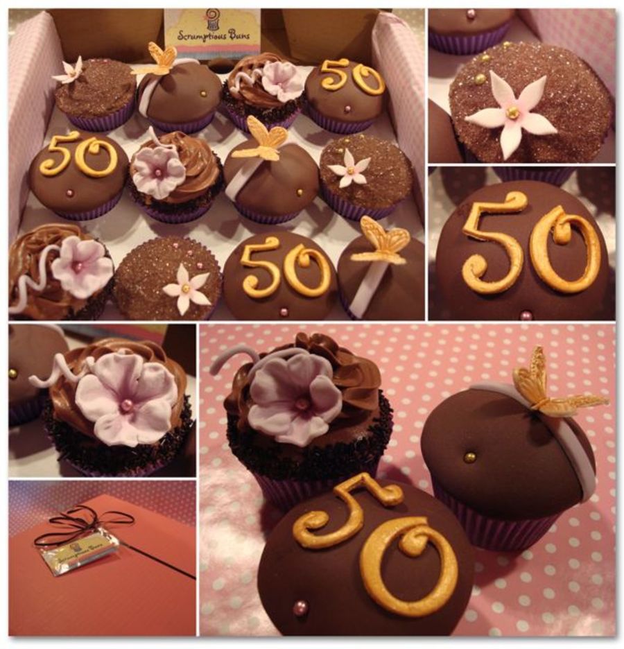 50Th Birthday Cupcakes - CakeCentral.com