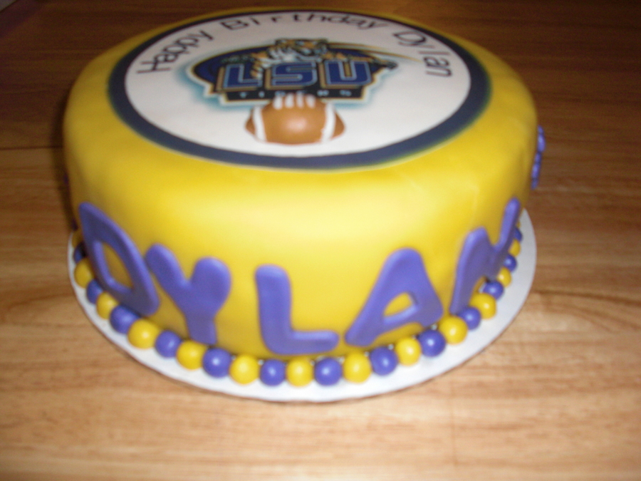Lsu Birthday Cake - CakeCentral.com