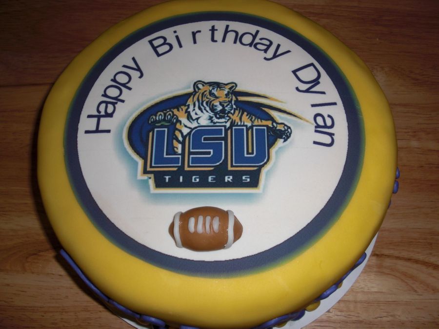 Lsu Birthday Cake - CakeCentral.com