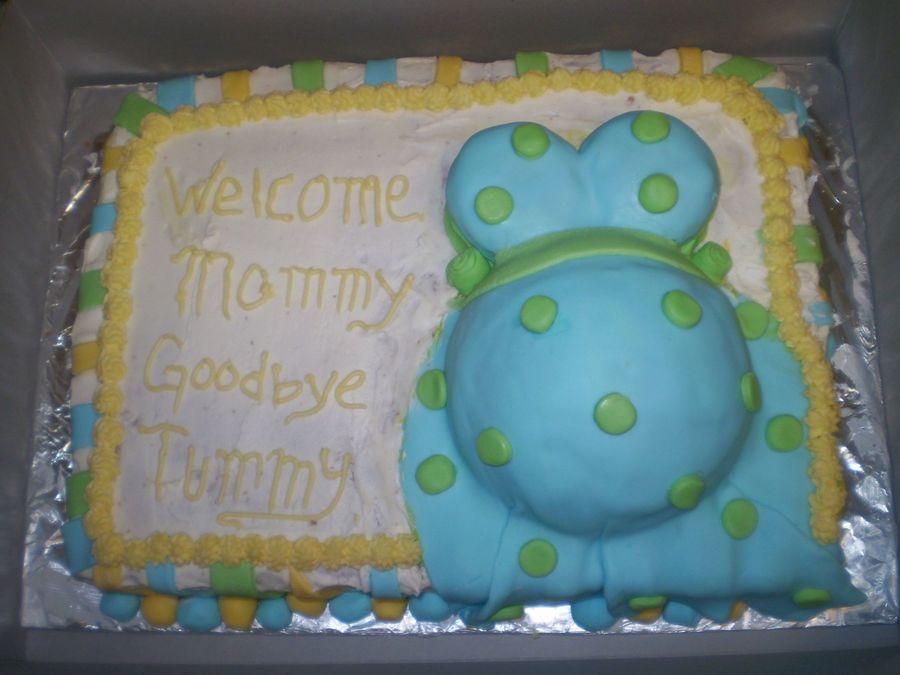 Pregnant Belly Cake - CakeCentral.com
