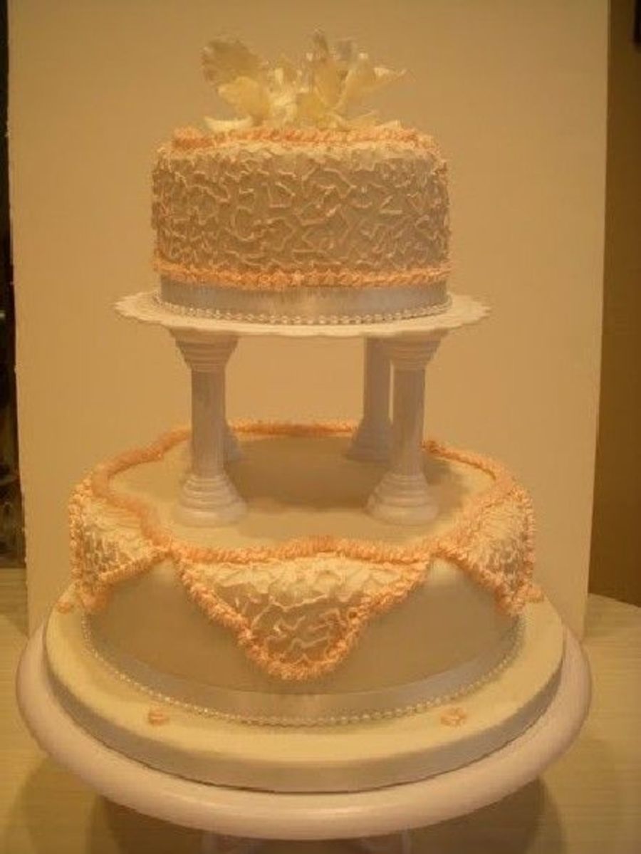 Wilton Course 3 Grand Finale Wedding Cake - CakeCentral.com