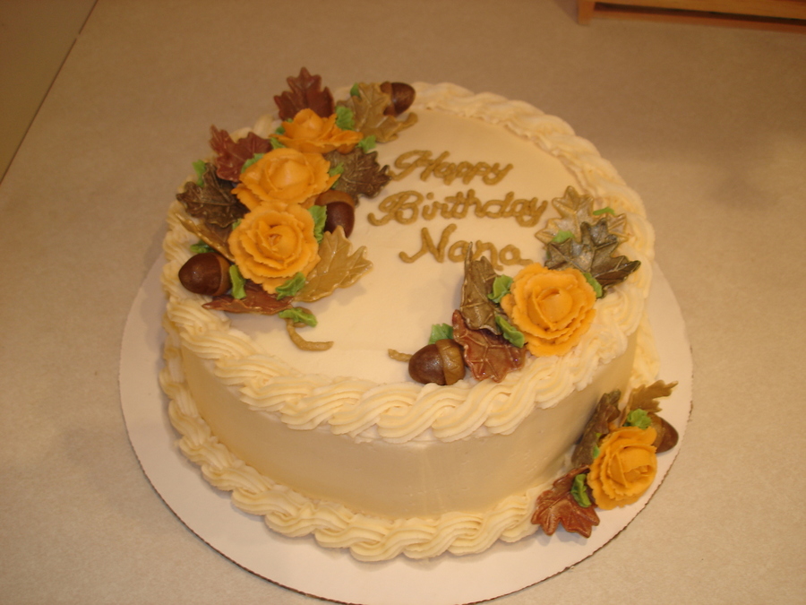Fall Birthday Cake - CakeCentral.com