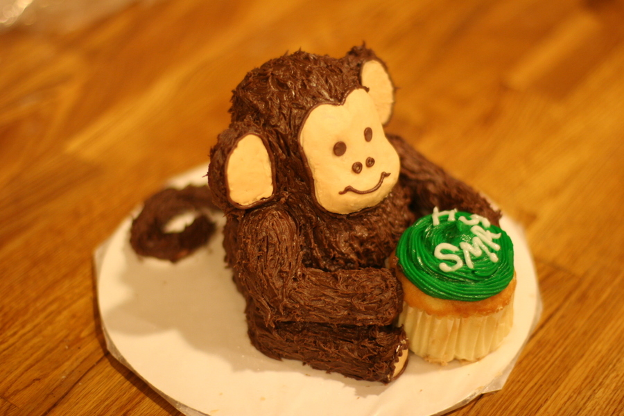 Monkey Smash Cake - CakeCentral.com