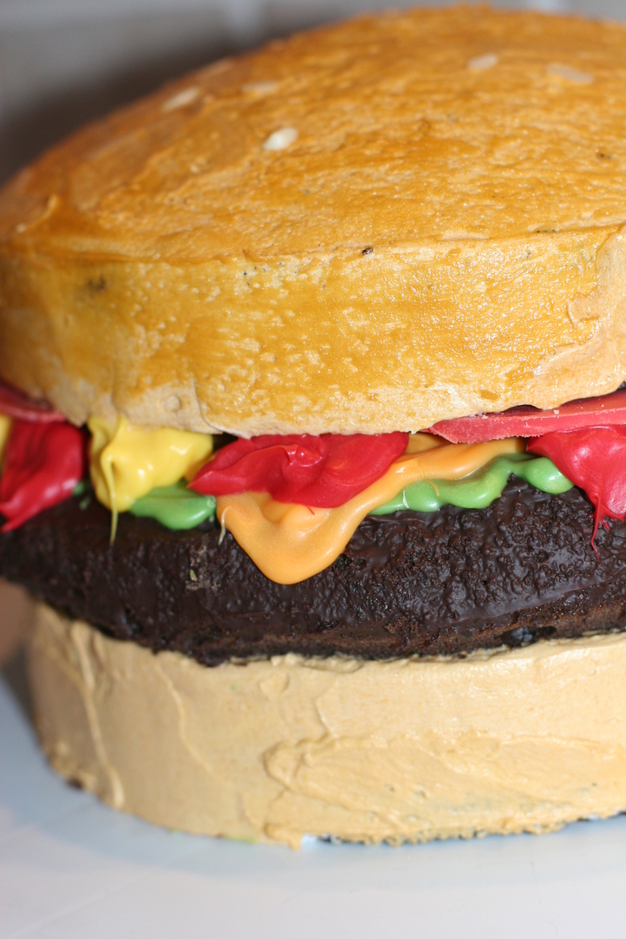 Cheeseburger Birthday Cake - CakeCentral.com