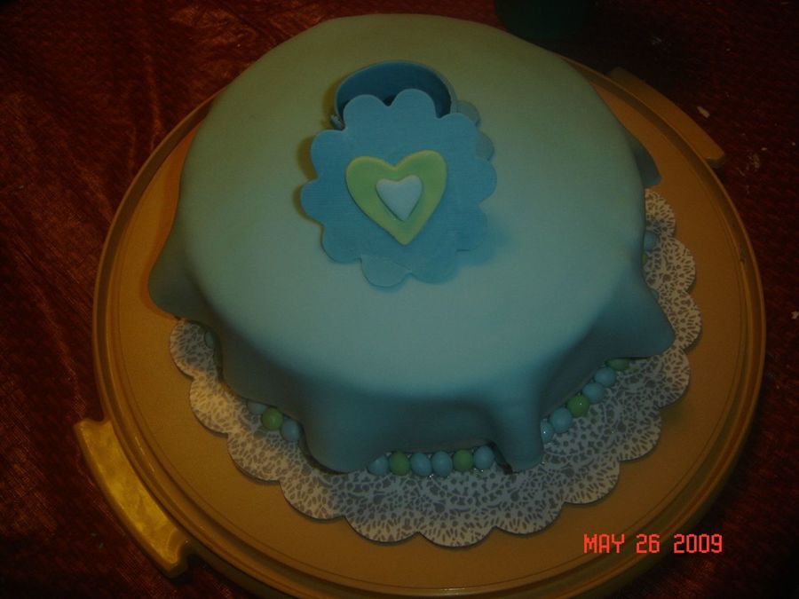 Fondant With Gift Box Cake - CakeCentral.com
