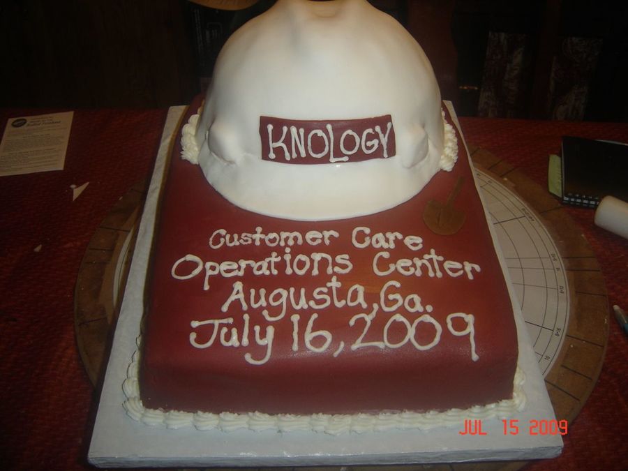 Knology Groundbreaking Cake - CakeCentral.com