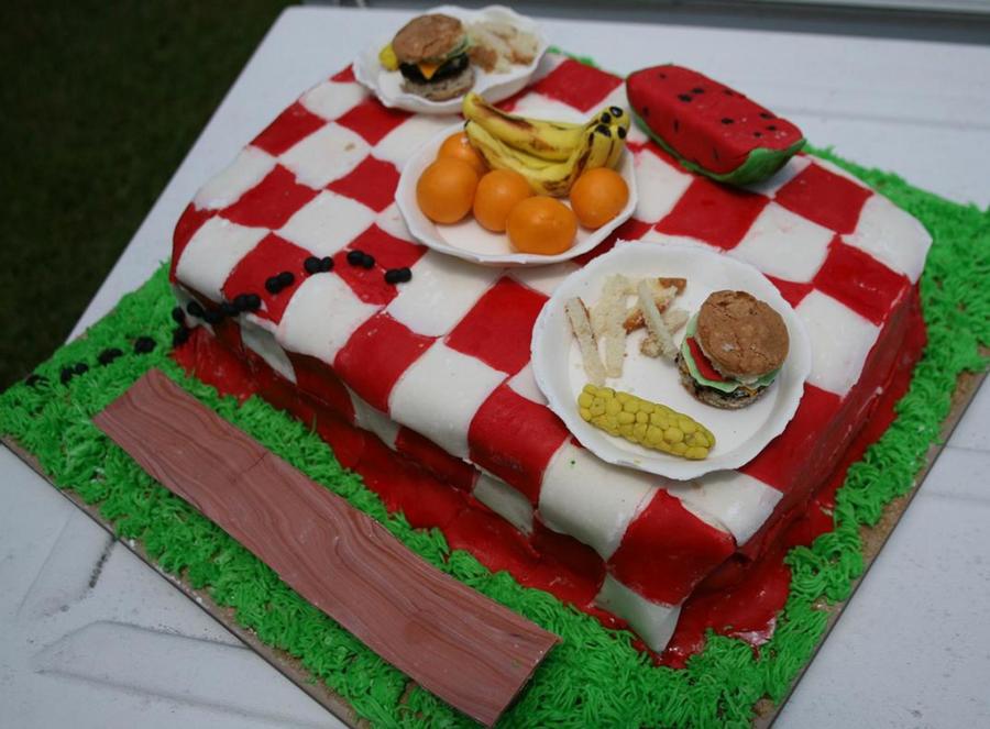 Picnic Table Cake - CakeCentral.com