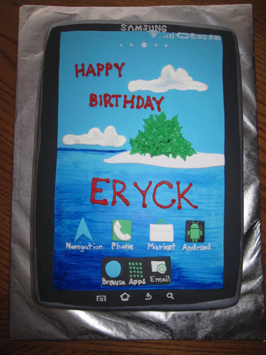 Galaxy Tablet Cake - CakeCentral.com