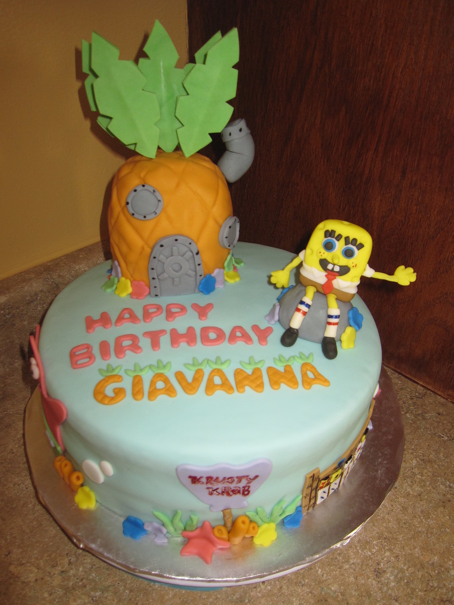Another Spongebob Cake - CakeCentral.com