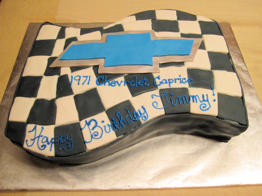 Chevy Theme Cake - CakeCentral.com