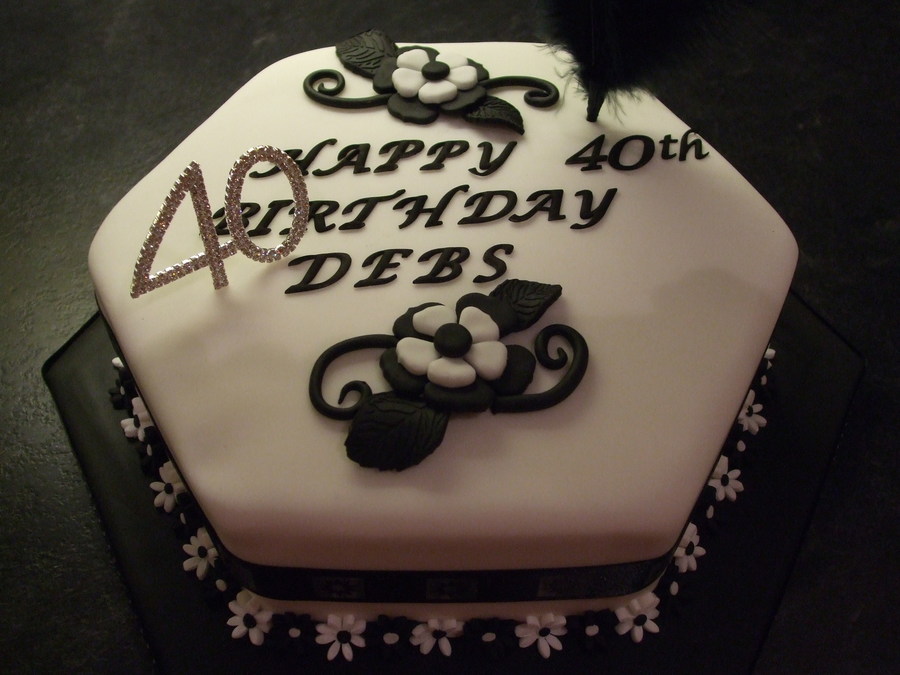 40Th Birthday Cake - CakeCentral.com