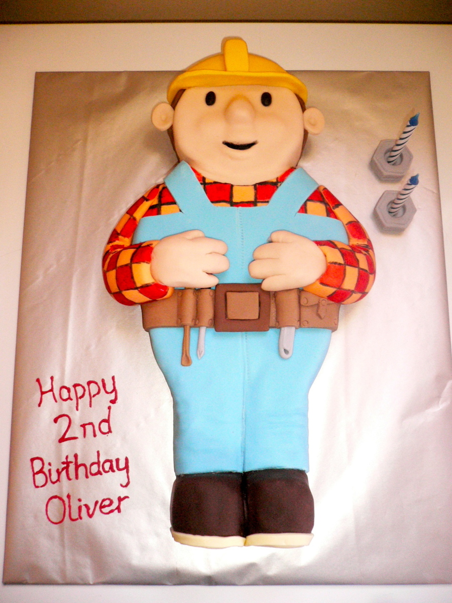 2D Bob The Builder Birthday Cake - CakeCentral.com