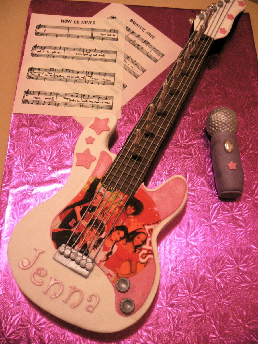 Hsm Guitar Birthday Cake - CakeCentral.com